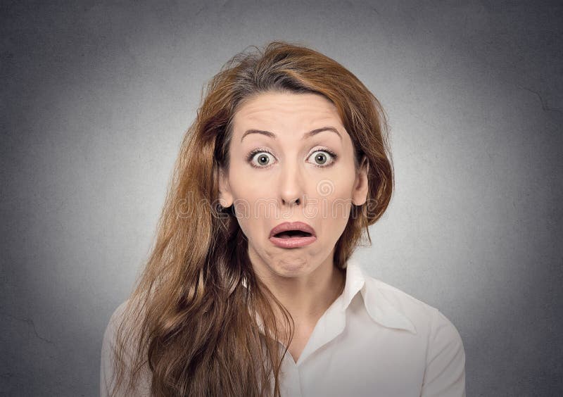 Stupor Surprised Funny Face Expression Stock Photo - Image of headshot ...