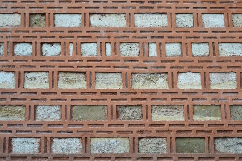 Sturdy Beige and Red Cut Stone Wall, Seamless Lined Up Stock Photo ...