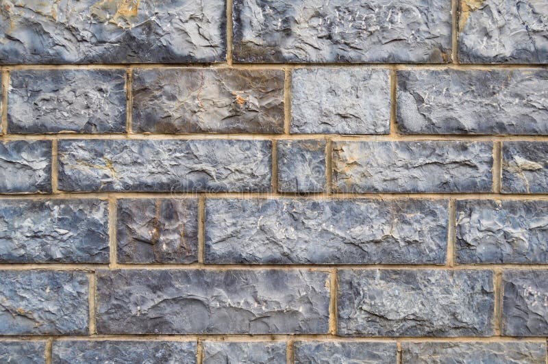 Sturdy Blue and Gray Cut Stone Wall, Seamless Lined Up Stock Image ...