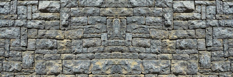 Sturdy Blue and Gray Cut Stone Wall, Seamless Lined Up Stock Photo ...