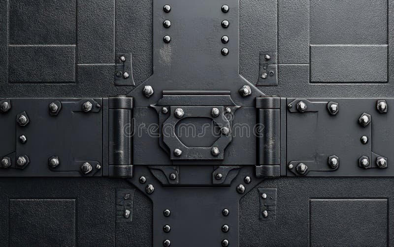 A Sturdy Metal Door Features a Secure Lock, Exemplifying Strength and ...