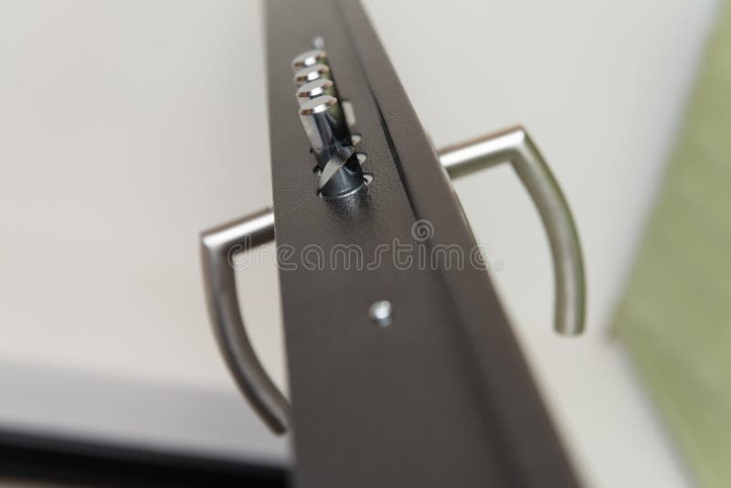 Sturdy Metal Door Handle stock image. Image of door - 260752705