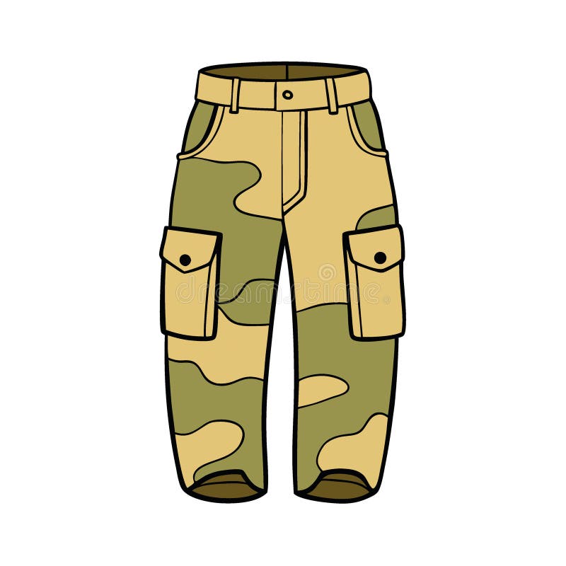 Sturdy Military-inspired Pants Boast Khaki Camouflage Patterns. Cargo ...