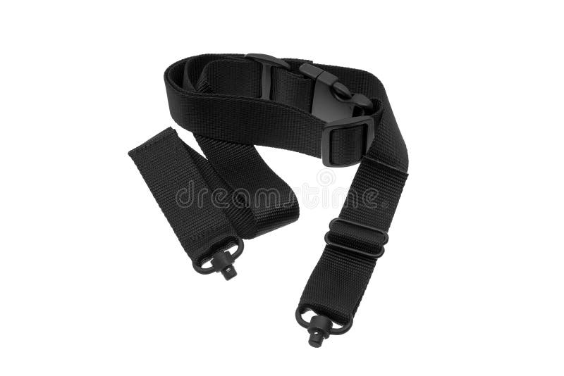 Nylon Shoulder Strap for a Gun Isolated on White Back. Belt for ...