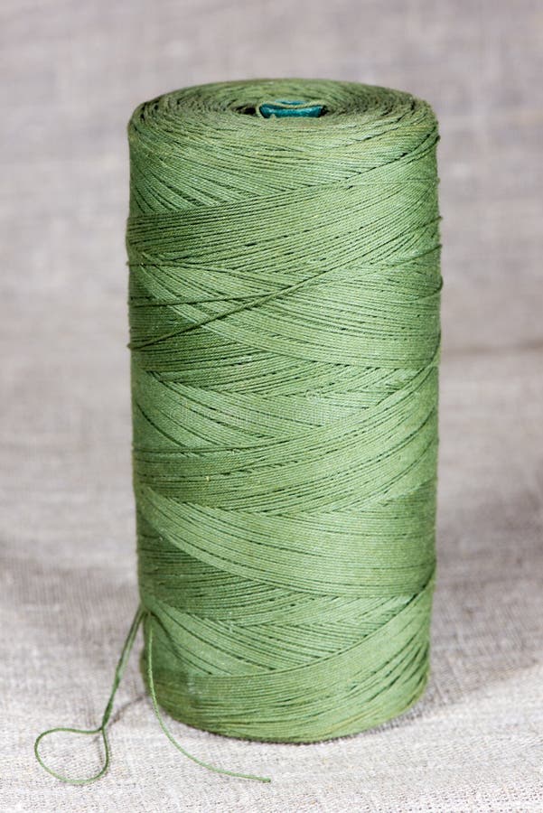 Sturdy Natural Green Thread Stock Image - Image of twine, reel: 36888357