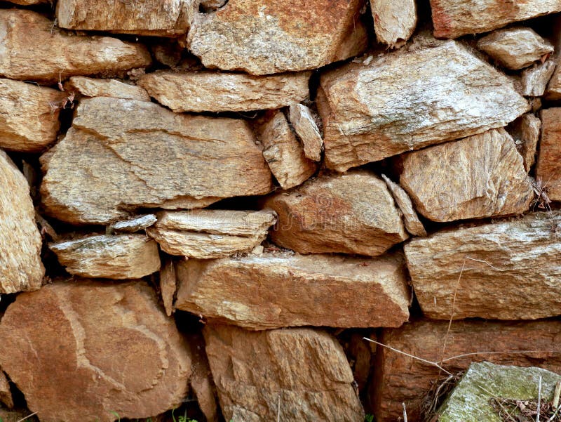 A Sturdy Wall Constructed From Wooden Blocks Symbolizes Construction ...