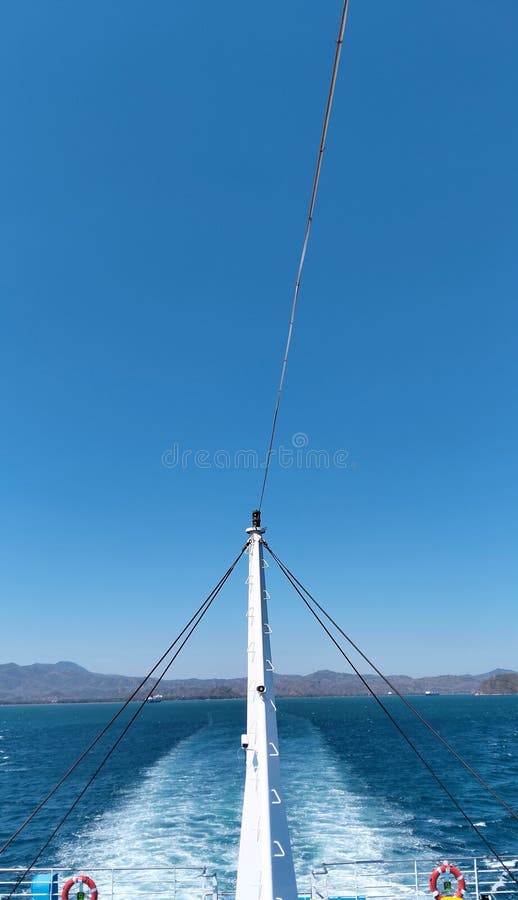 A Sturdy Ship Balancing Pole Stock Photo - Image of java, bali: 326913342