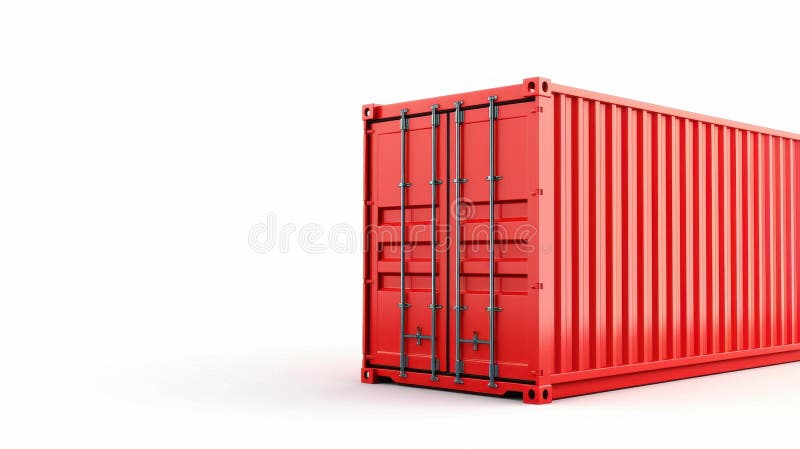 A Sturdy Shipping Container Ready for Transport, Highlighting Its ...