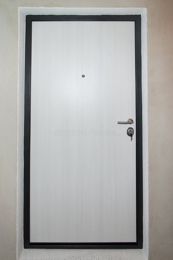 Sturdy Steel Door stock photo. Image of silver, security - 260752562