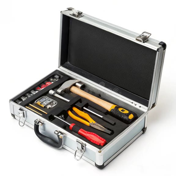 Toolbox Isolated on White Background Stock Illustration - Illustration ...