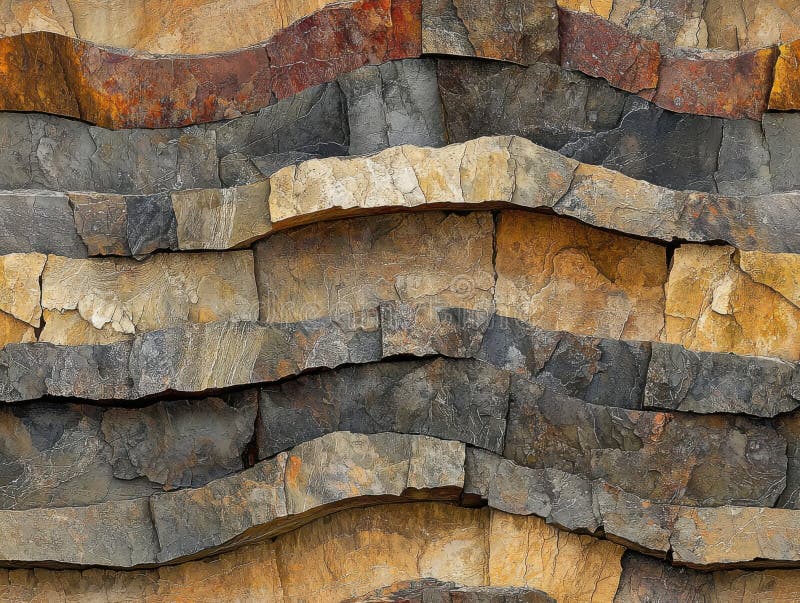 Sturdy Wall Made of Natural Rocks Offering a Rustic Look with Varied ...