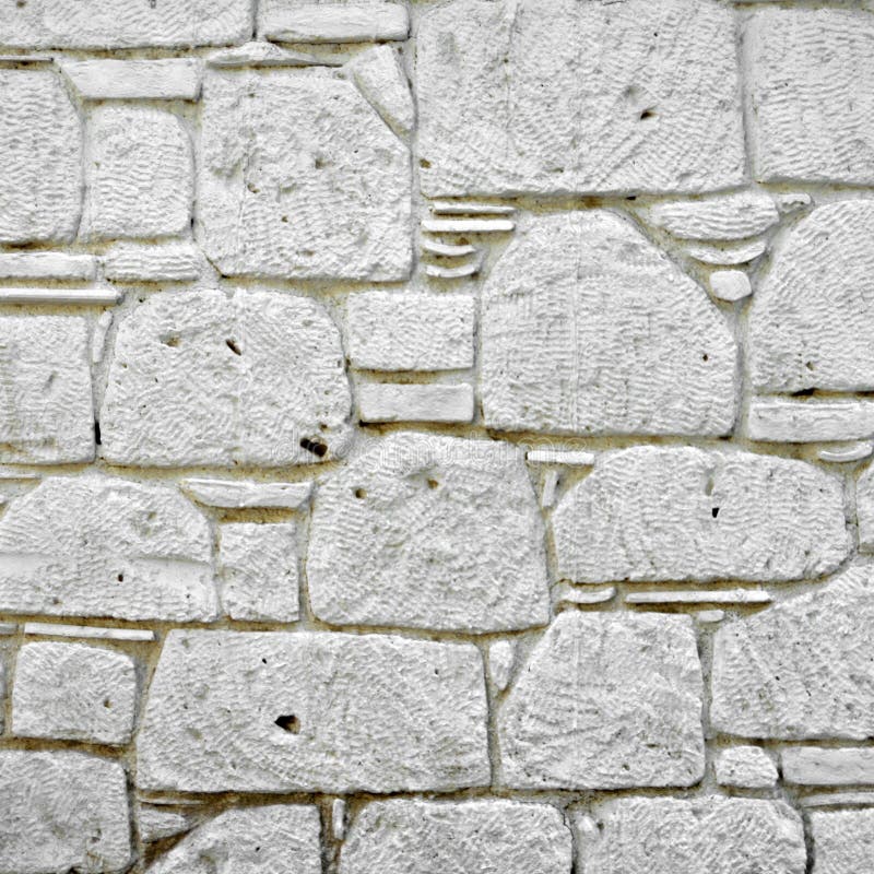 Sturdy White and Beige Cut Stone Wall, Seamless Lined Up Stock Image ...