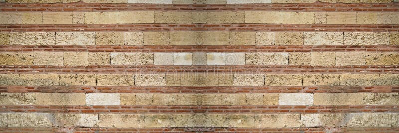 Sturdy Yellow and Beige Cut Stone Brick Wall, Seamless Lined Up Stock ...
