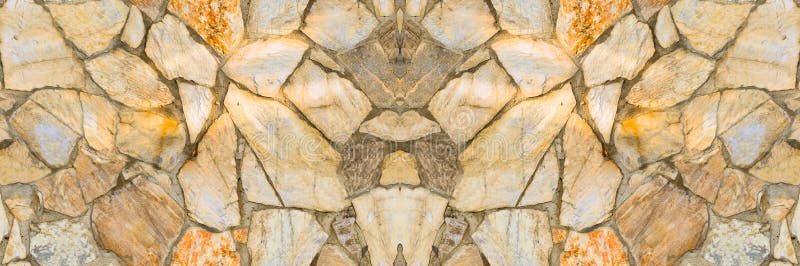 Sturdy Yellow and Beige Cut Stone Wall, Seamless Lined Up Stock Photo ...