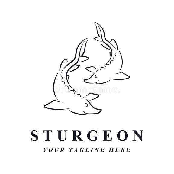 Sturgeon logo vector stock vector. Illustration of ocean - 277468296