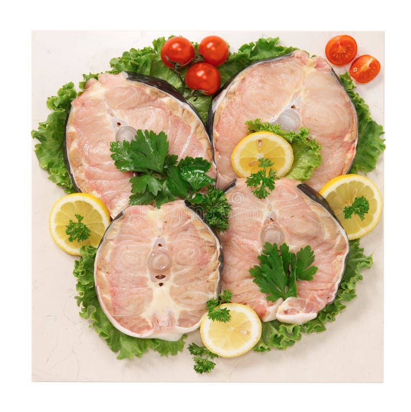 Sturgeon Meat Ready for Cooking. Stock Photo - Image of seafood, meat ...
