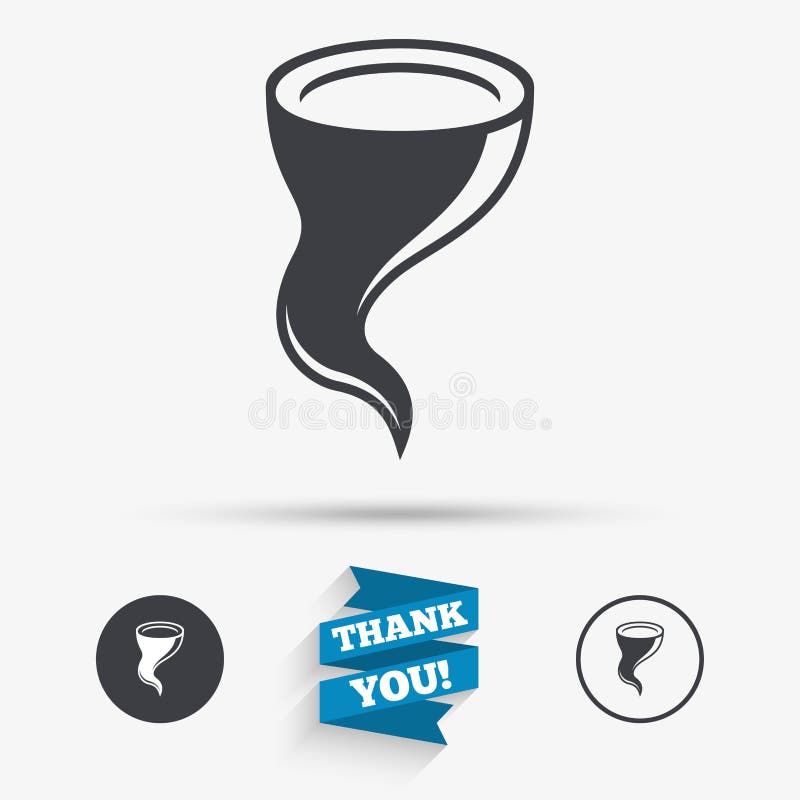 Sturmzeichenikone Sturmhurrikansymbol Vektor Vektor Abbildung ...