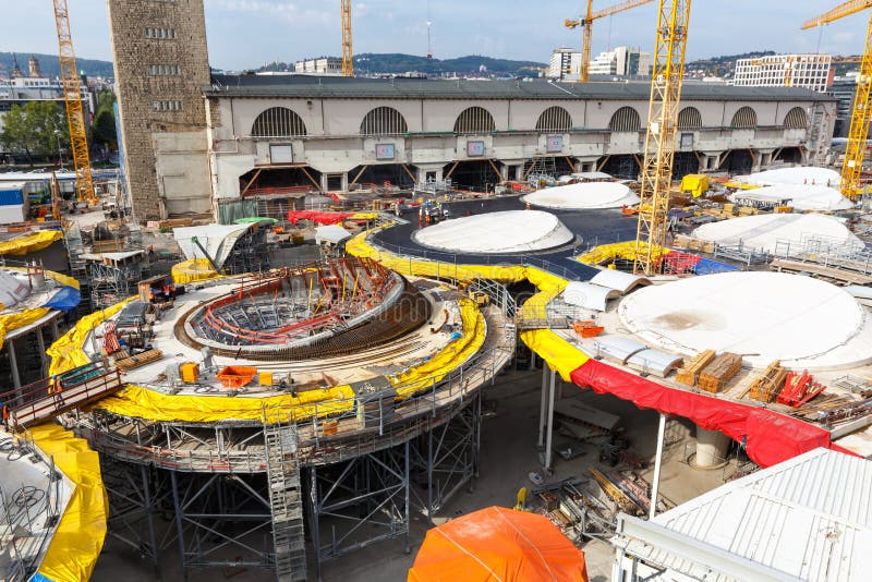 Stuttgart 21 Construction Site for New Railway Train Station of ...