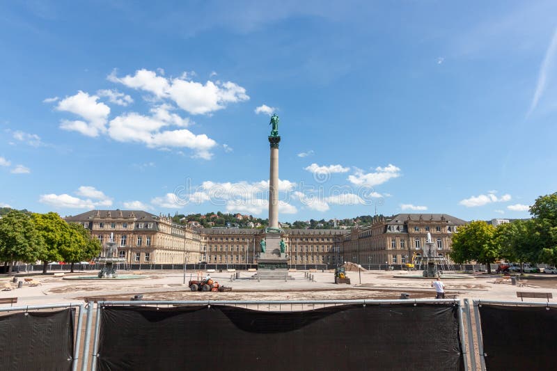 Stuttgart S Main Square is Undergoing Reconstruction and is Closed To ...