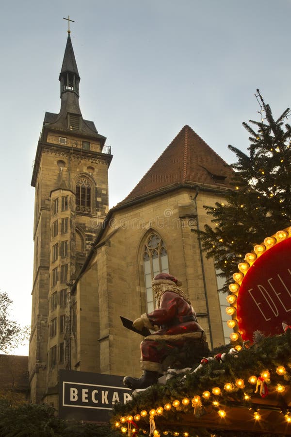 The Christmas Market in Stuttgart, Germany. Editorial Stock Image ...