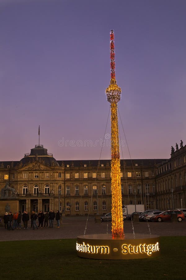 Light Installations at the Christmas Market in Stuttgart, Germany ...