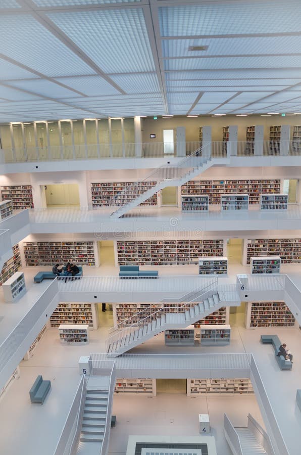 Stuttgart, Germany - May 21, 2015: the Stuttgart Public Library, Opened ...