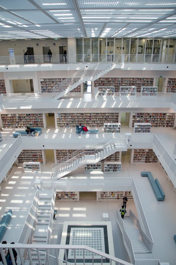Stuttgart, Germany - May 21, 2015: the Stuttgart Public Library, Opened ...
