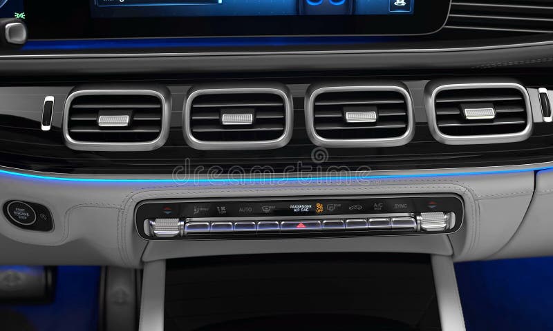Mercedes Maybach GLS 600 - Modern Car Interior. Concept for Automobile ...
