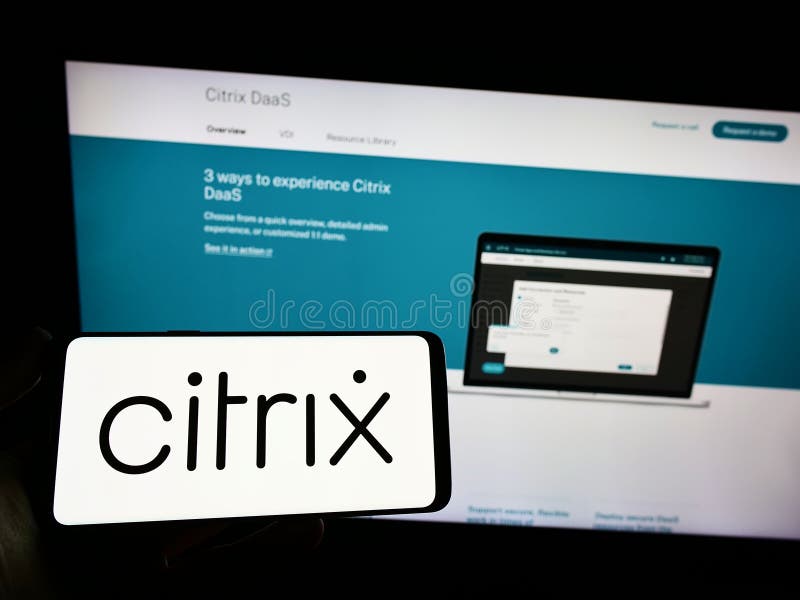 Person Holding Smartphone with Logo of US Cloud Computing Company ...