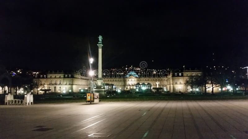 Stuttgart by Night stock image. Image of night, castle - 92150099