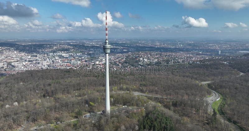 Stuttgart Tv Tower, Stuttgart Skyline, Aerial View and Panorama in ...