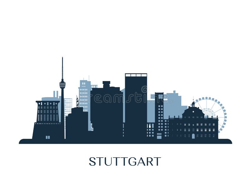Stuttgart Skyline Emblem stock vector. Illustration of symbols - 70799144