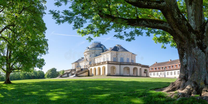 Stuttgart Solitude Castle Architecture Travel Panorama in Germany Stock ...