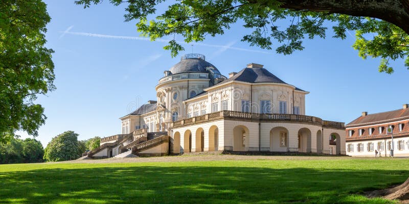 Stuttgart Solitude Castle Architecture Travel Panorama in Germany Stock ...