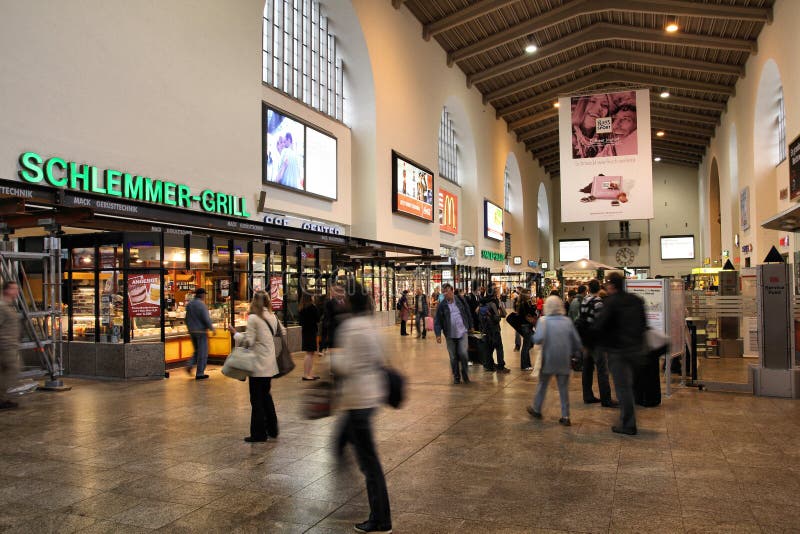 Stuttgart station editorial stock image. Image of hall - 21265849