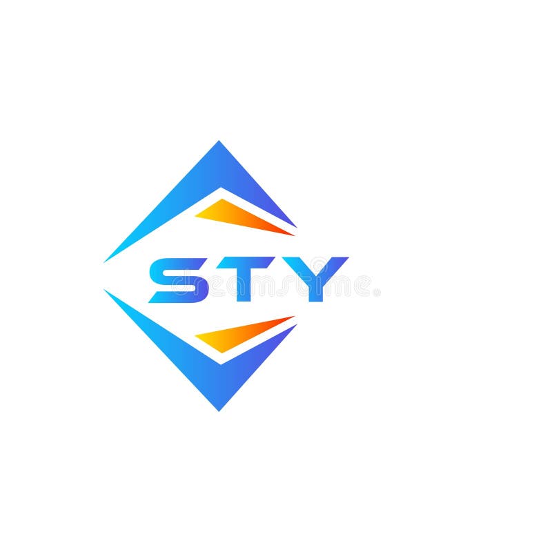 STY Abstract Technology Logo Design on White Background. STY Creative ...