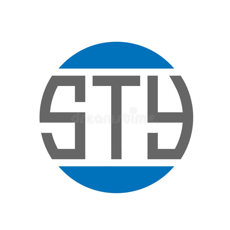 STY Letter Logo Design on White Background. STY Creative Initials ...