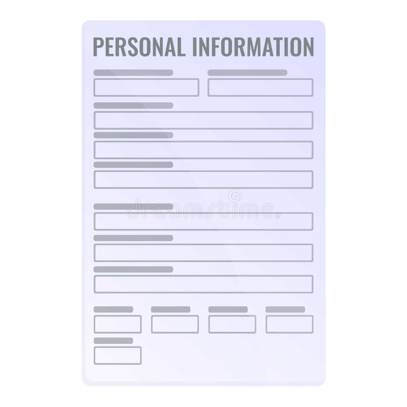 Styl Rysowania Ikony Formularza Informacji Osobistych Ilustracja Wektor ... Styl Rysowania Ikony Formularza Informacji Osobistych Ilustracja Wektor ...