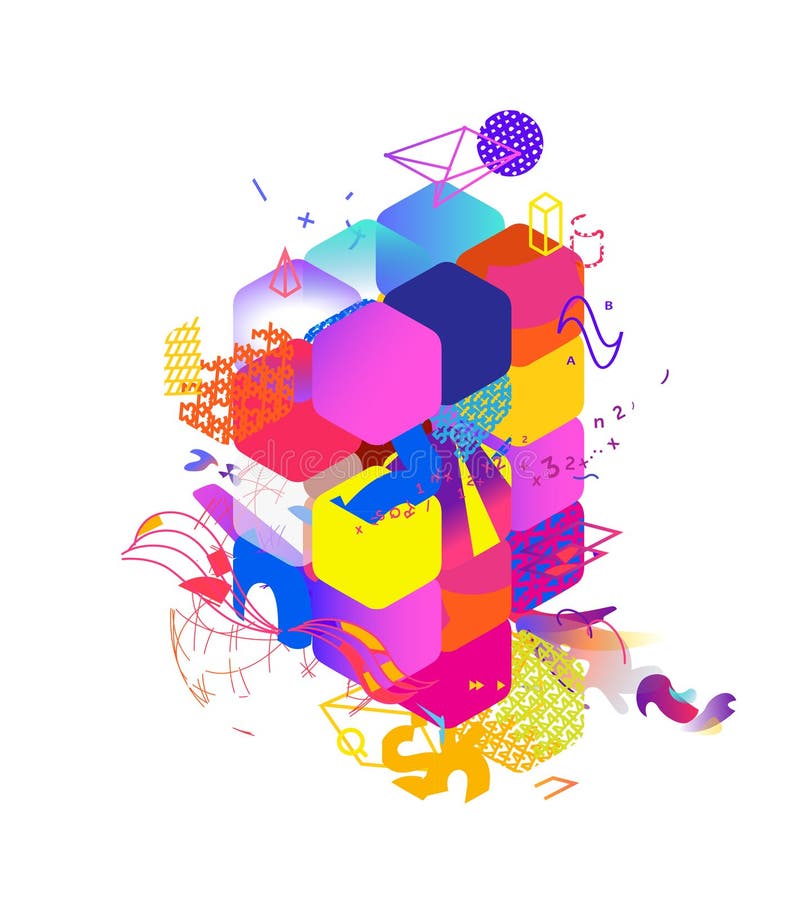 Art Graffiti Cubic Stock Illustrations – 24 Art Graffiti Cubic Stock ...