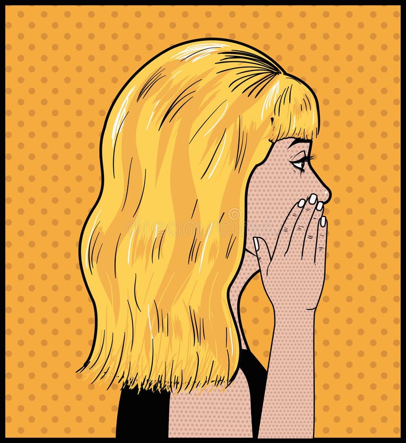 Style Blond D'art De Bruit De Femme Illustration de Vecteur ...