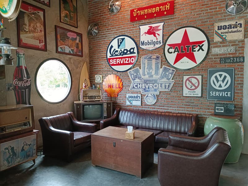 The Style of a Cafeteria. Interior Design Editorial Image - Image of ...