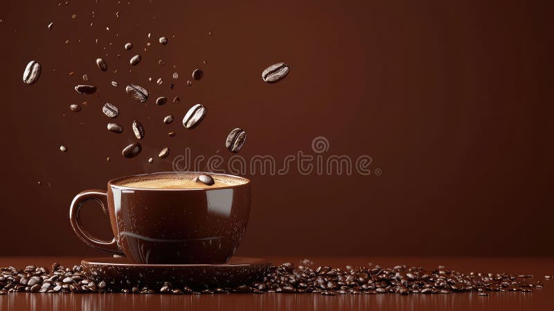 Style coffee gradient stock illustration. Illustration of cappuccino ...