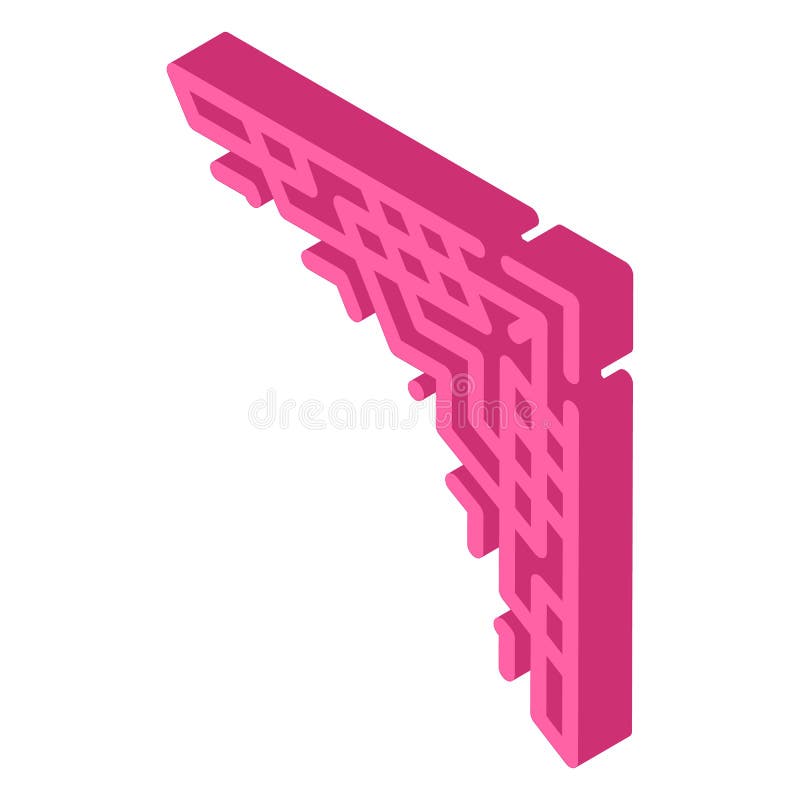 Style Corner Isometric Icon Vector Illustration Color Stock Vector ...