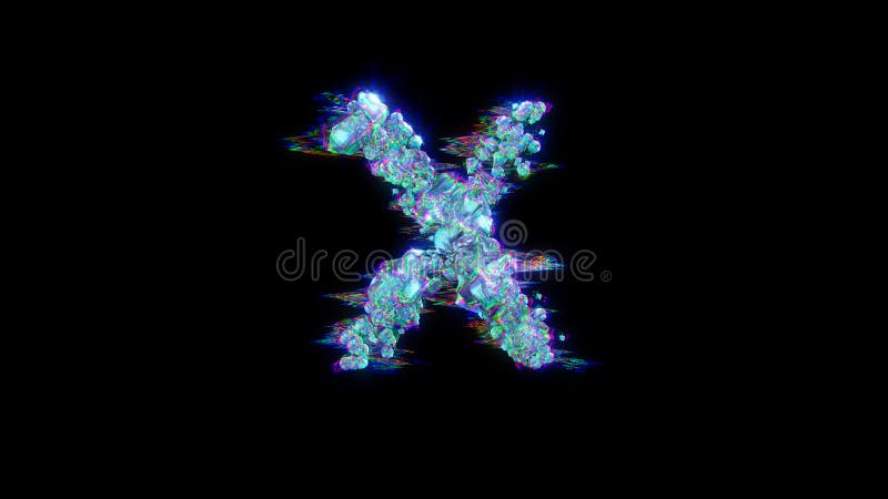 Blue Dichroic Font Letter X Stock Illustrations – 6 Blue Dichroic Font ...