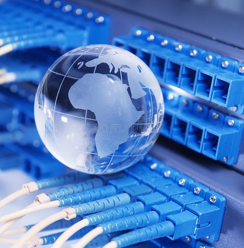 Style De Technologie Cartographique Sur Fond De Fibre Optique Image ...