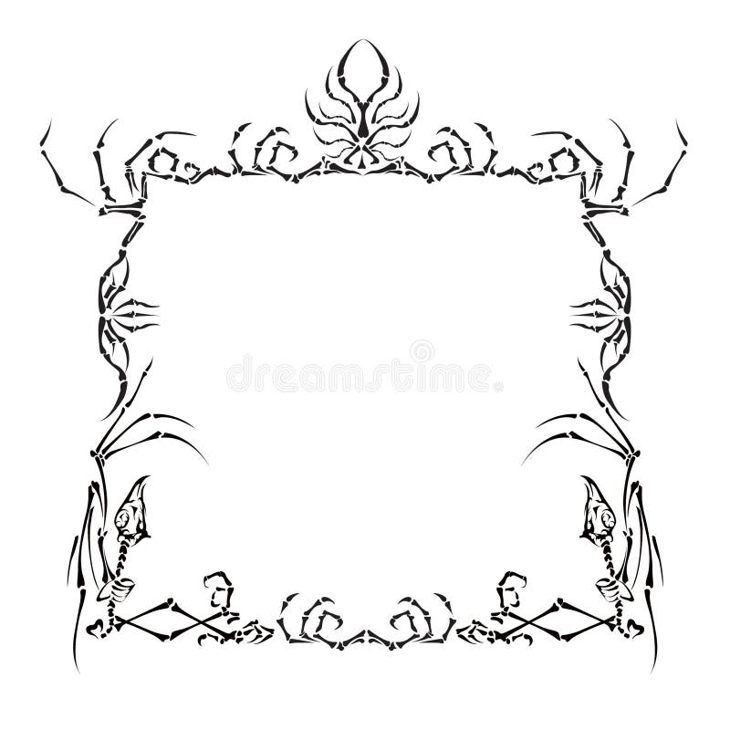 Style Death Frame stock vector. Illustration of filigree - 10696694
