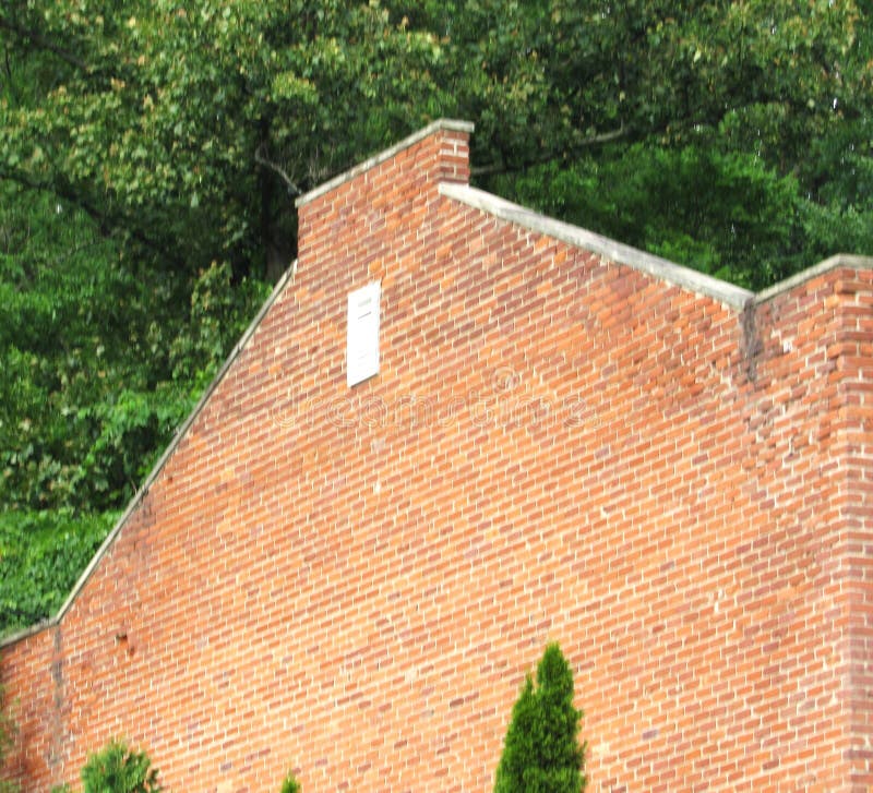 Colonial brick facade stock photo. Image of estate, property - 250772178