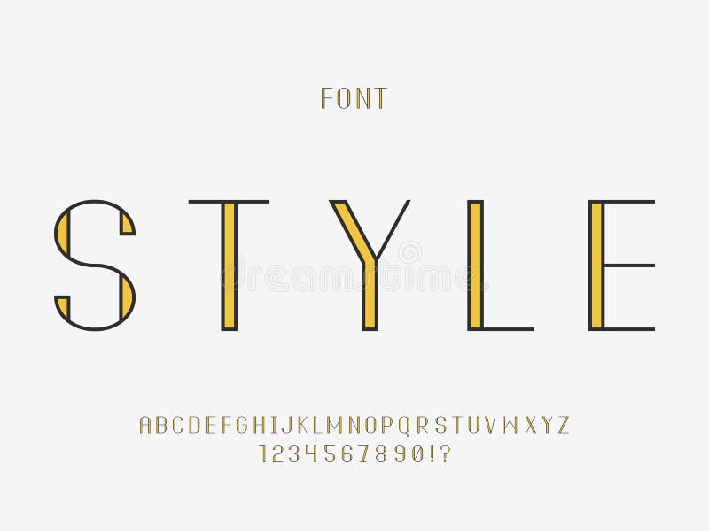 Style Font. Vector Alphabet Stock Vector - Illustration of decorative ...