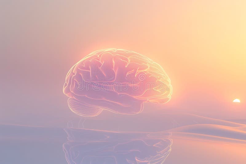 Style Minimalist Abstract Art of Psychology, Featuring a Smooth ...