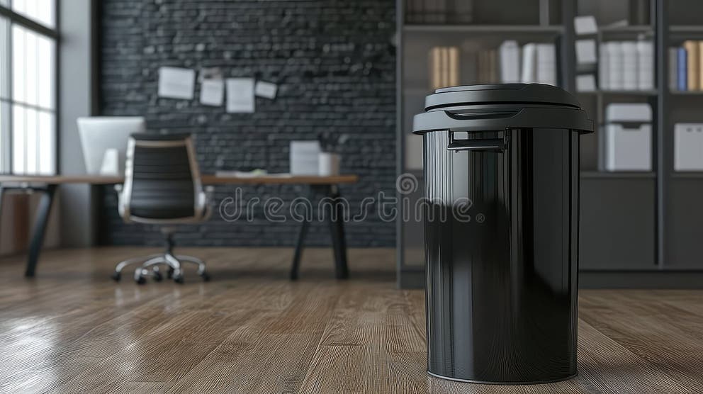 Style office garbage can stock illustration. Illustration of generated ...